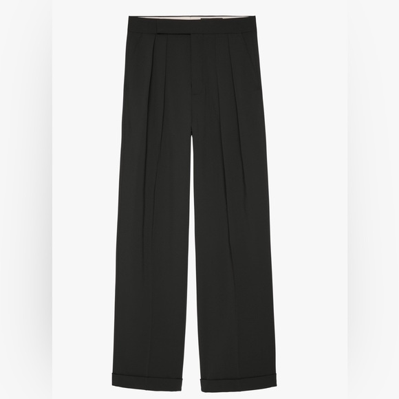 Zara | Pants & Jumpsuits | Zara Limited Edition Black Pleated Pants ...